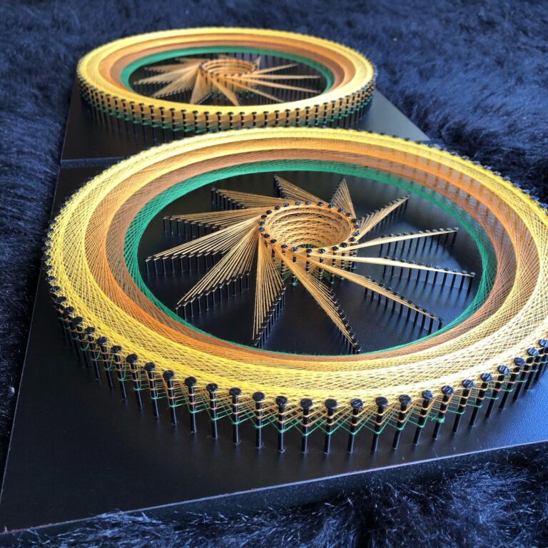 Modern String Art Wall Hanging - Jaunii Arts