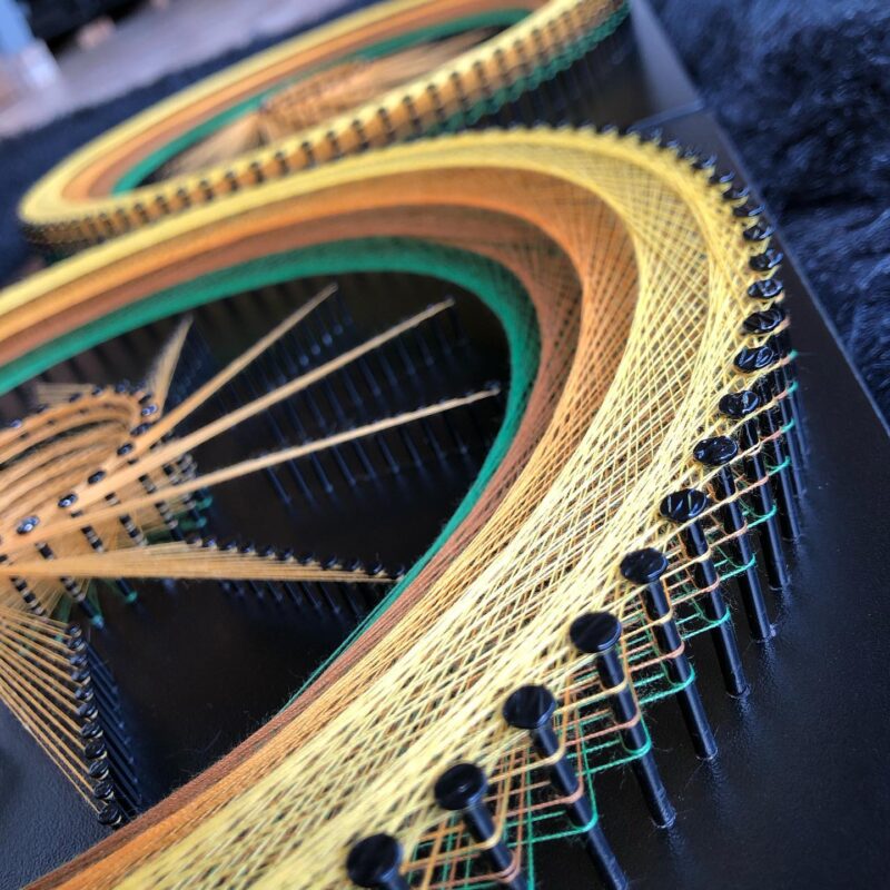 Modern String Art Wall Hanging - Jaunii Arts