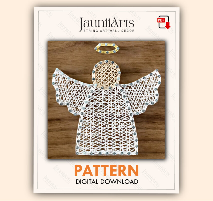 Angel String Art Pattern – Digital Download - Jaunii Arts