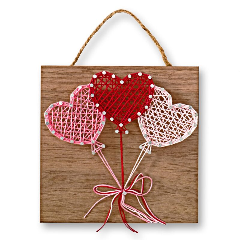 Heart Balloons String Art kit - Jaunii Arts
